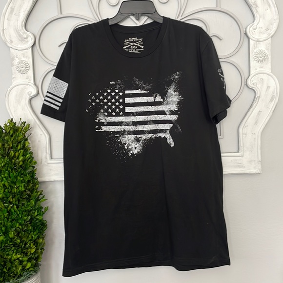 Grunt Style | Shirts | Mens Grunt Style Us 776 Black Flag Tshirt ...